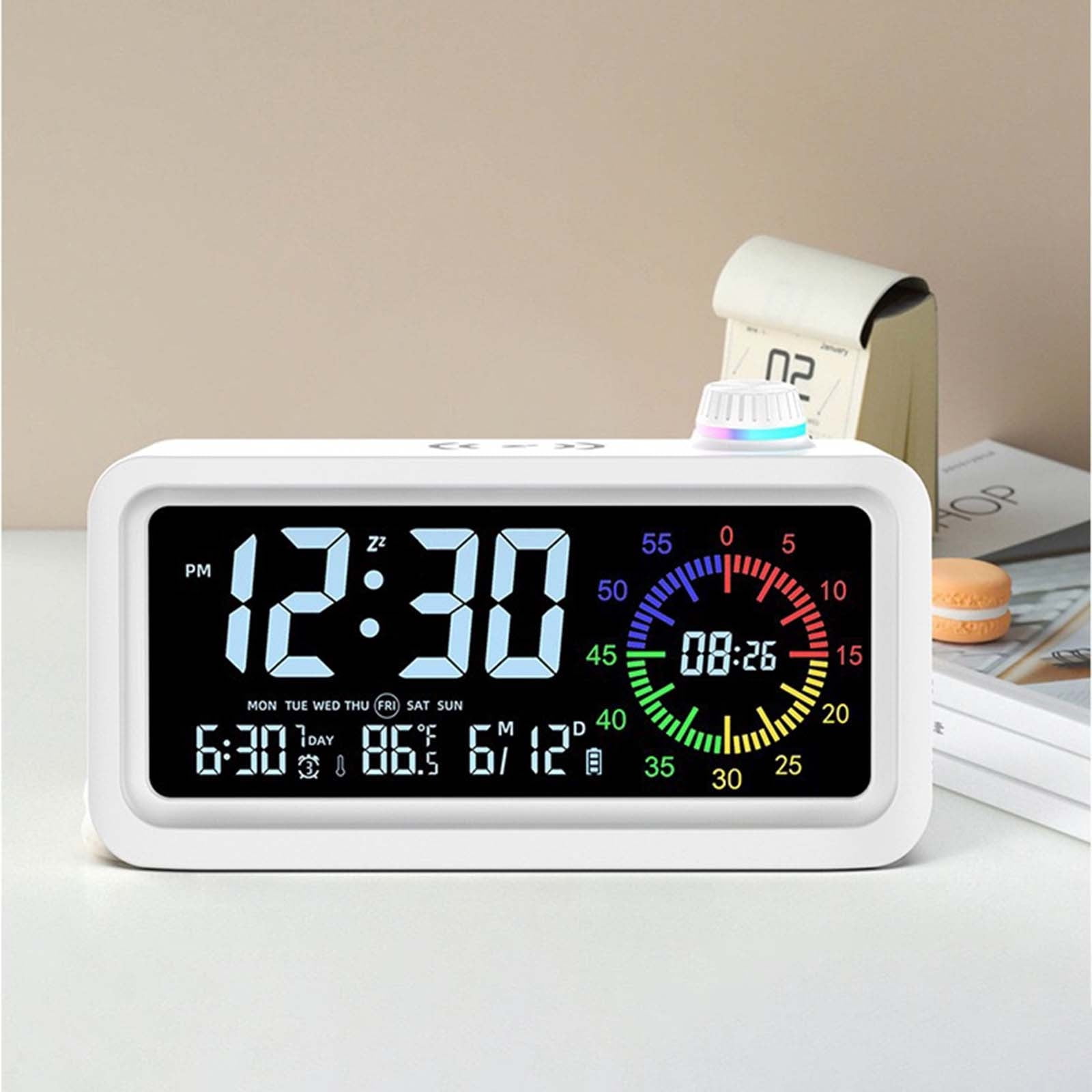 Great Sale, Digital Alarm Clock, Lcd Color Screen, 12-24H Switching ...