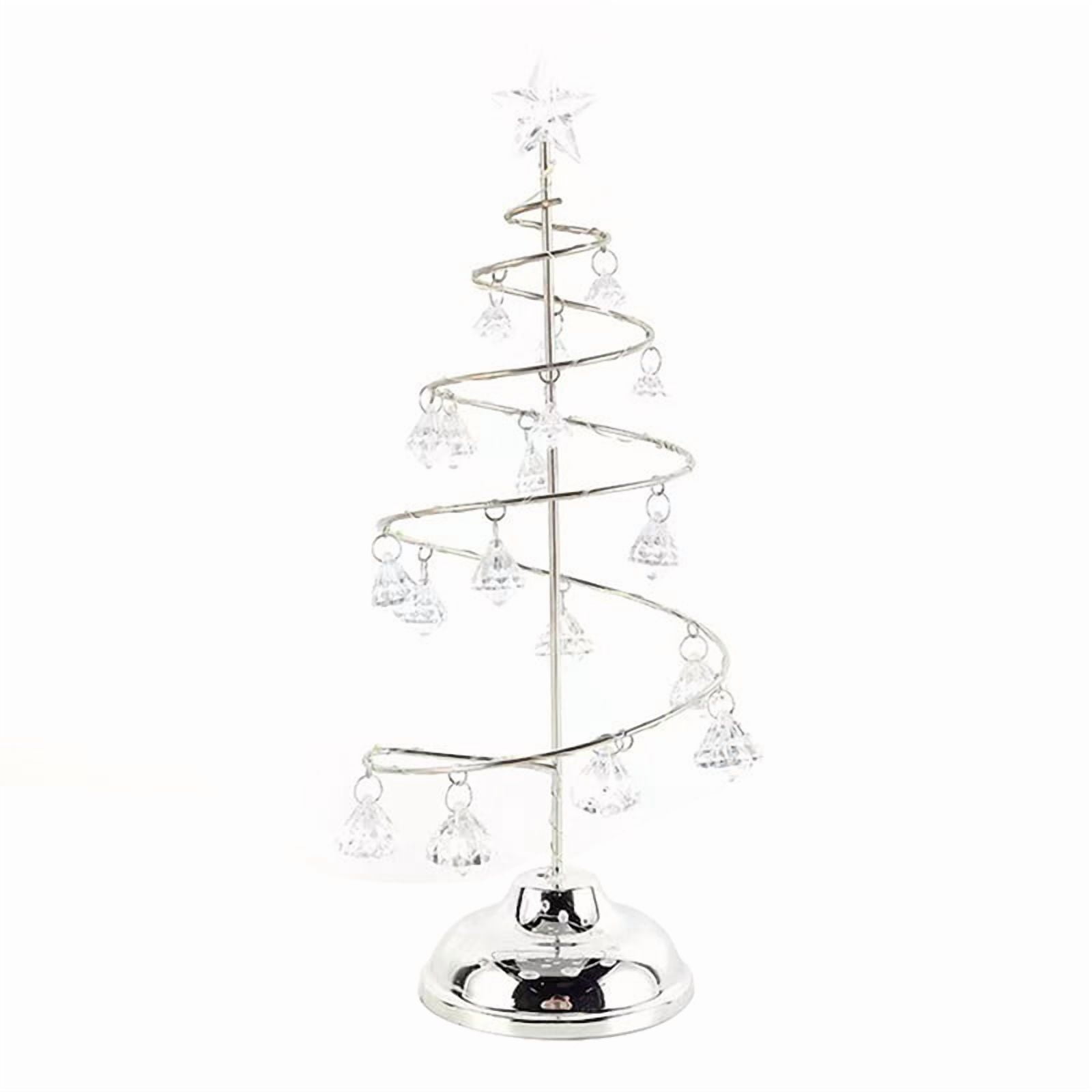 HAHUT Bedside Table Lamp for Bedroom, Crystal Star Christmas Tree LED ...