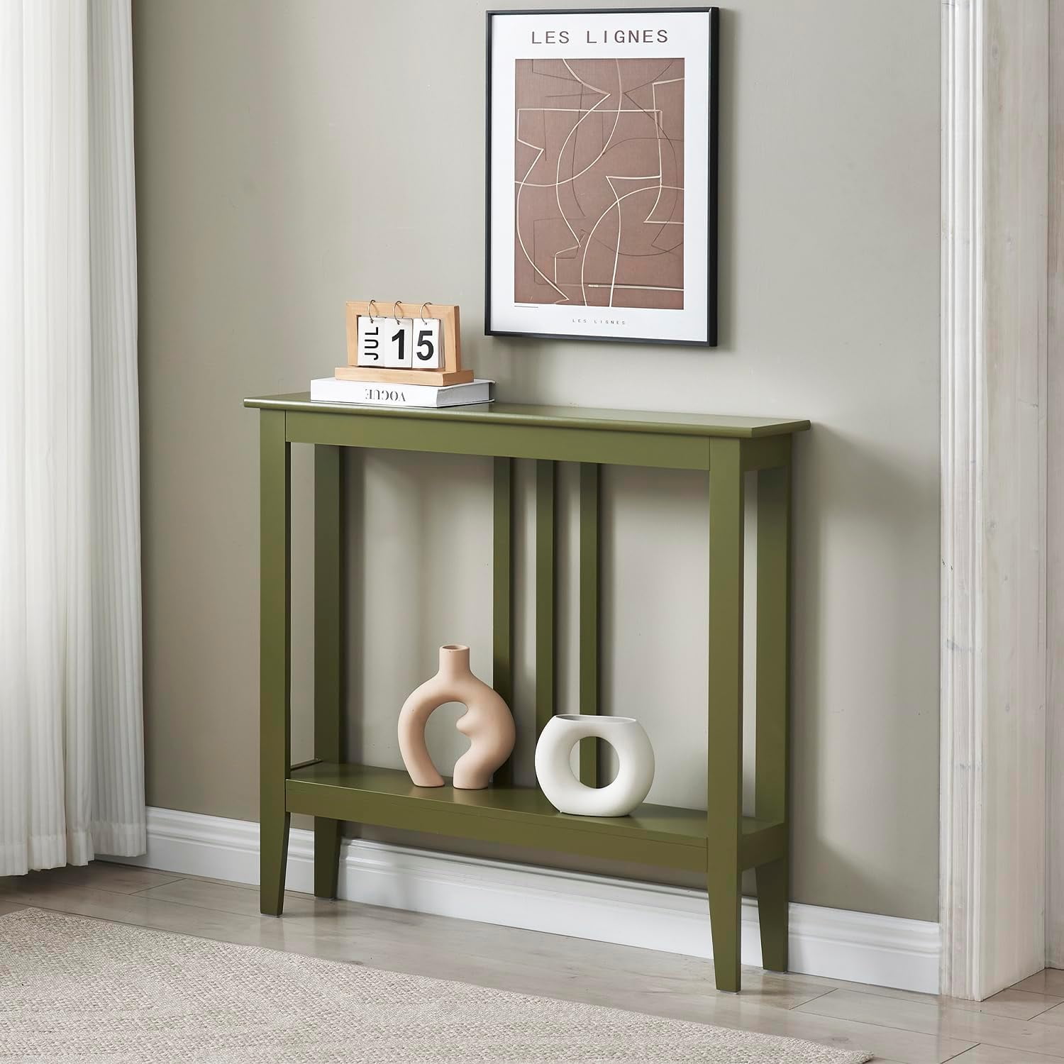 Great Sale - Narrow Entryway Console Table with Storage - Hallway Decor ...