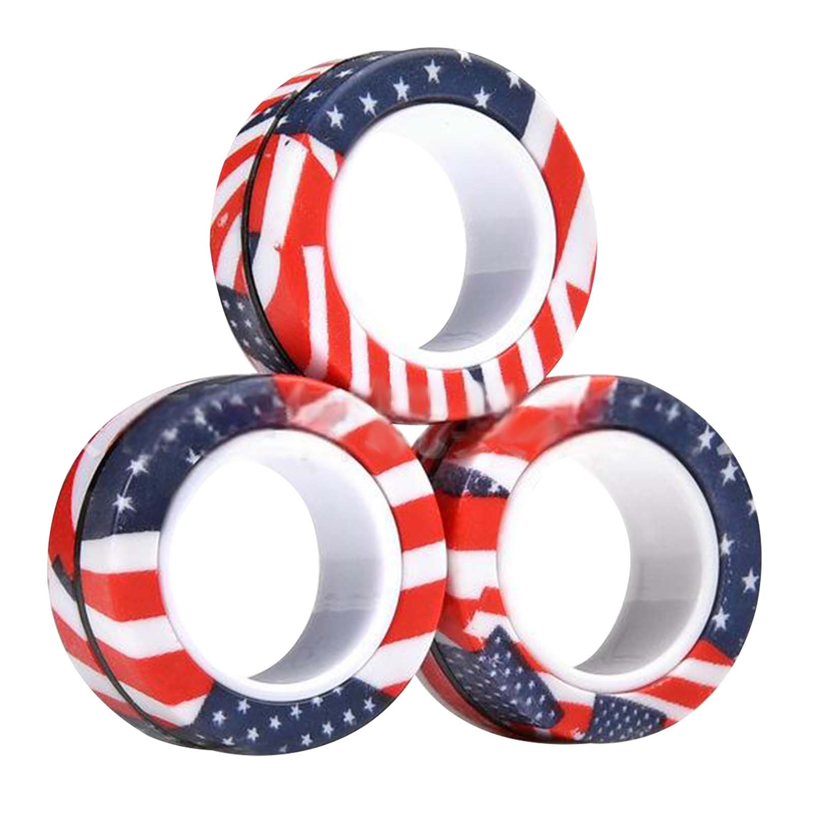 Great Sale Rings Toy Set Idea Toys Adult Magnets Rings for Anxiety Pack ...