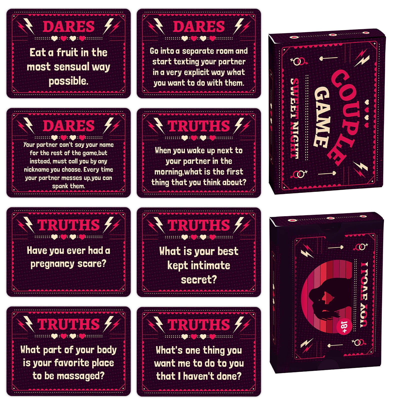Great Sale Super Fun Couples Game for Date Night: 50 Spicy Dares ...