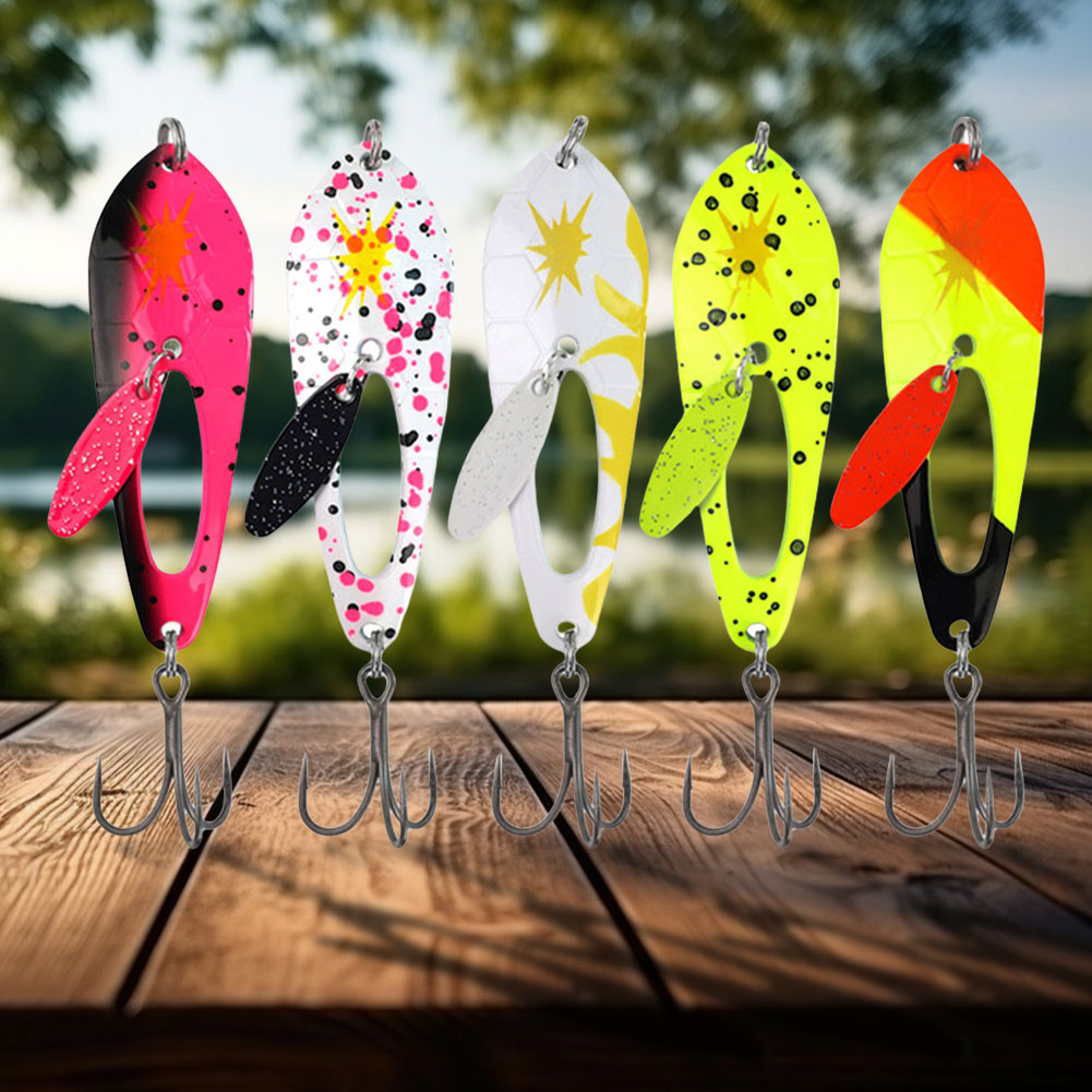 Great Sale! Yiaieng 5PCS4G Metal Spoon Fishing Lures Bait for Bass Pike ...