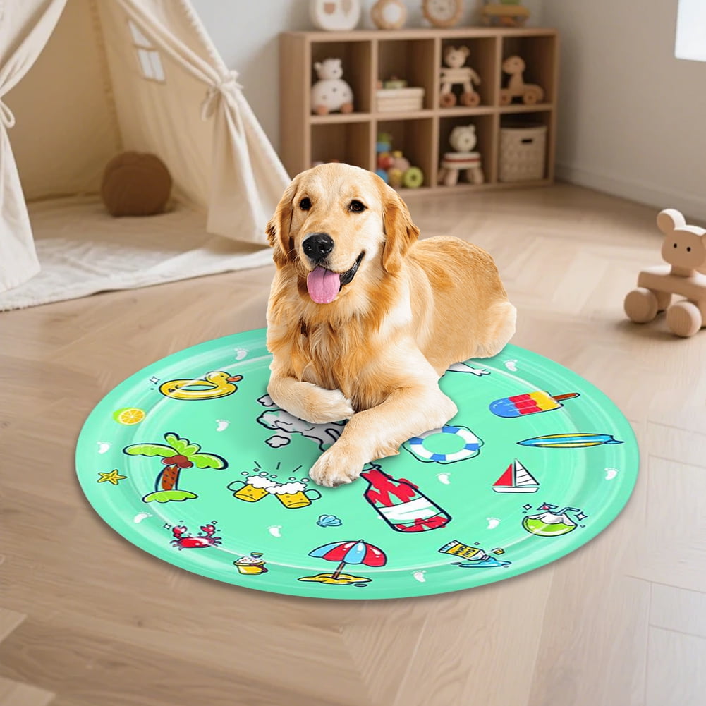 Great Sale! Yiaieng Creative Pet Supplies for Adults, Cat Water Mat Interactive Sensory Play Mat ...