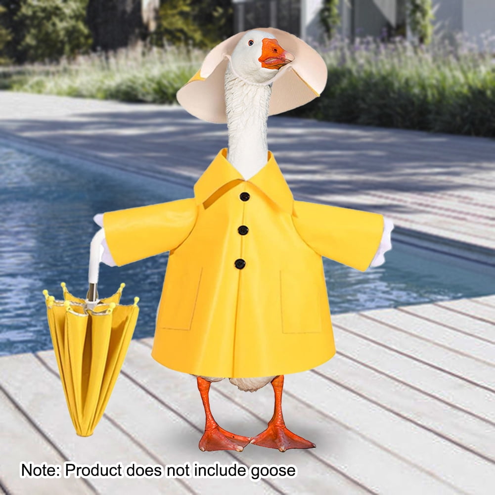 Great Sale! Yiaieng Porch Goose Outfits Raincoat and Hat Costume for ...