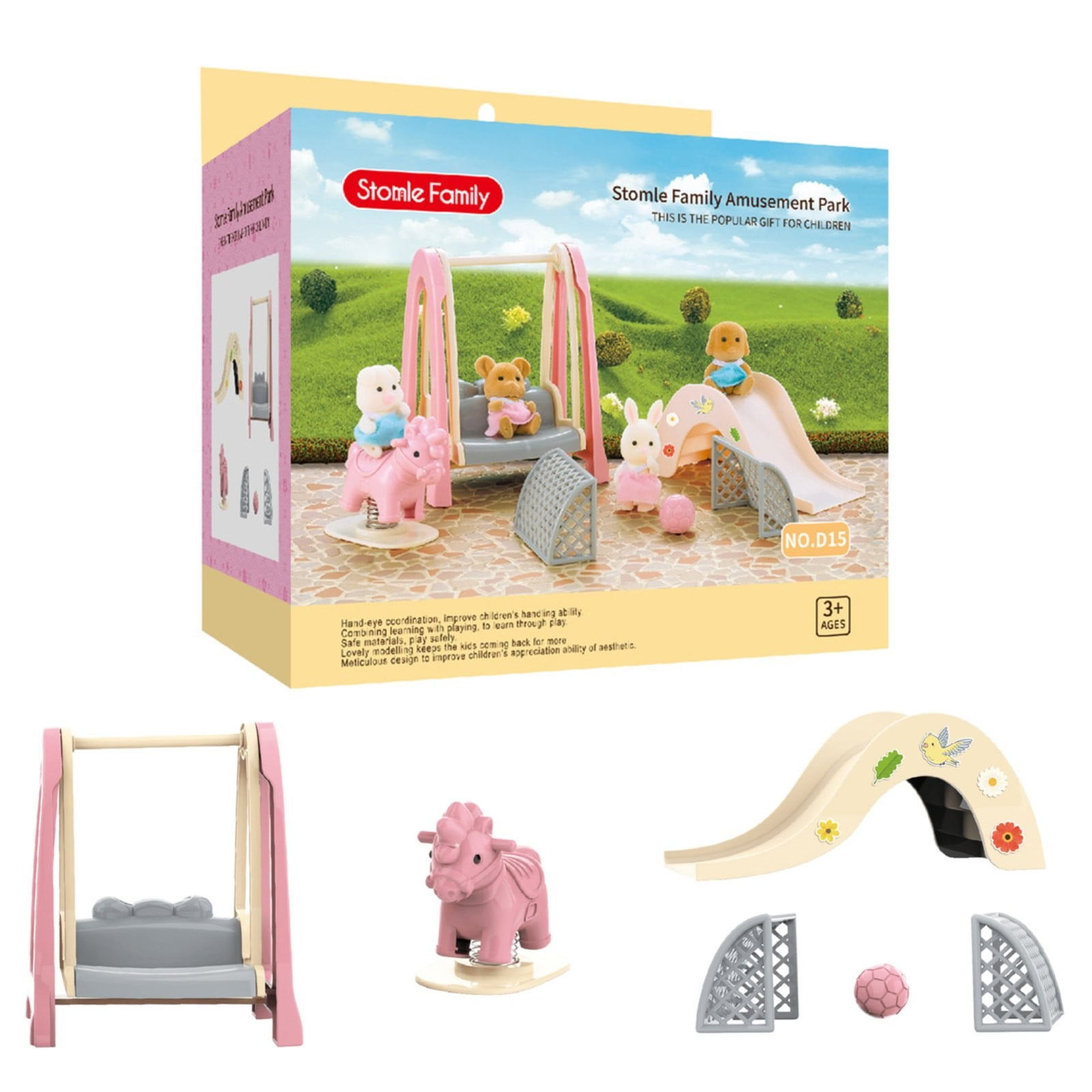 Great Sales!Children Player Villa Set Toy Animal Family Mini Doll Girl ...