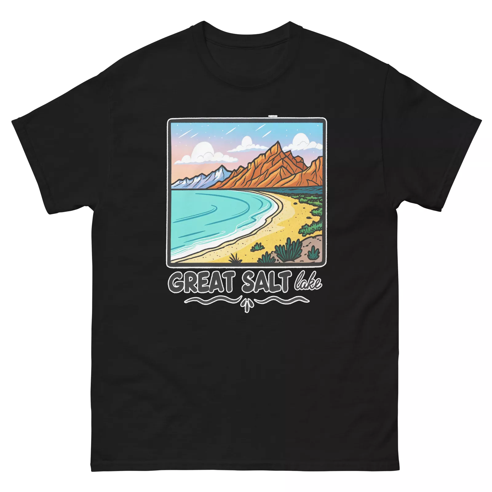 Great Salt Lake Attraction Landmark Travel T-Shirt - Walmart.com