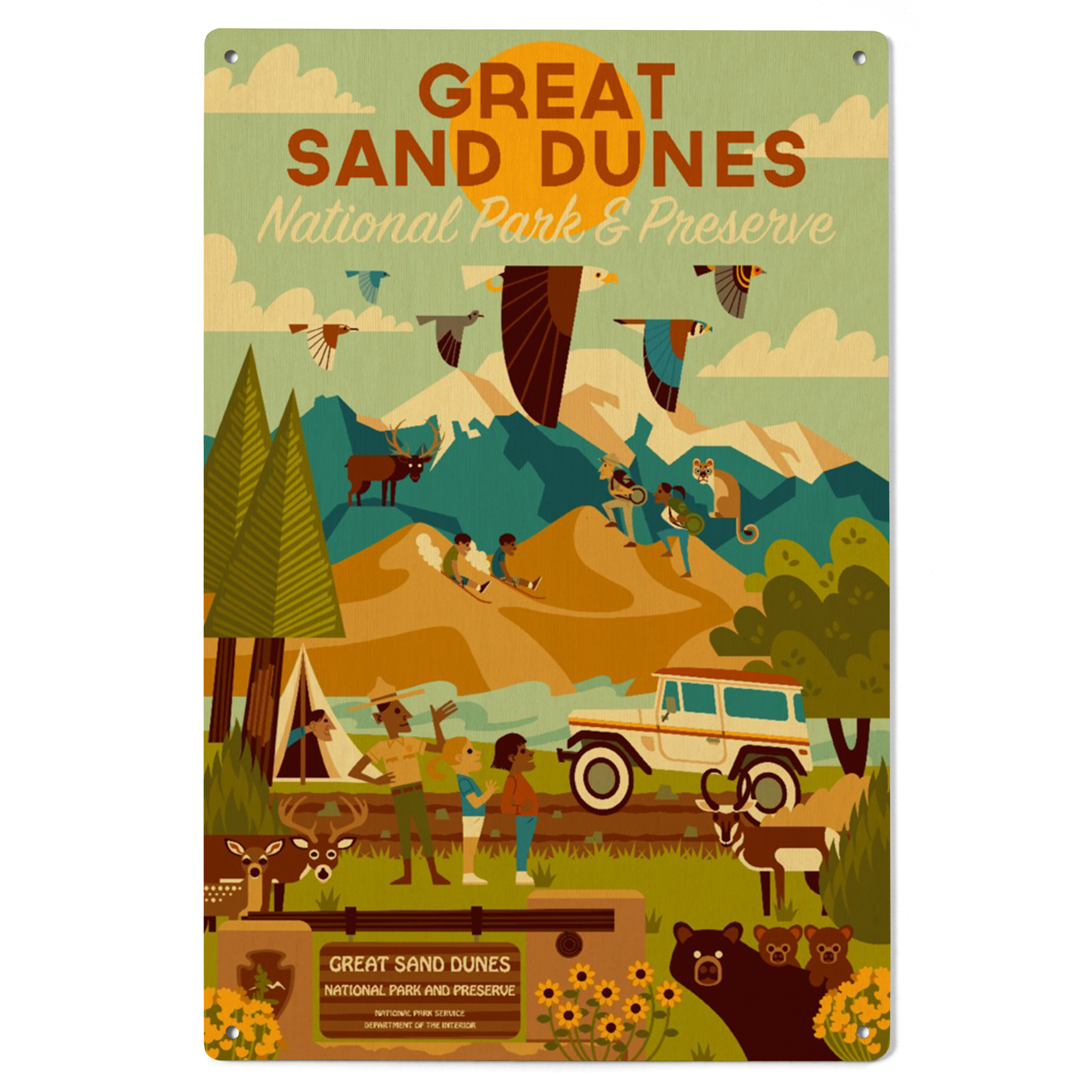 Great Sand Dunes National Park and Preserve, Geometric National Park ...