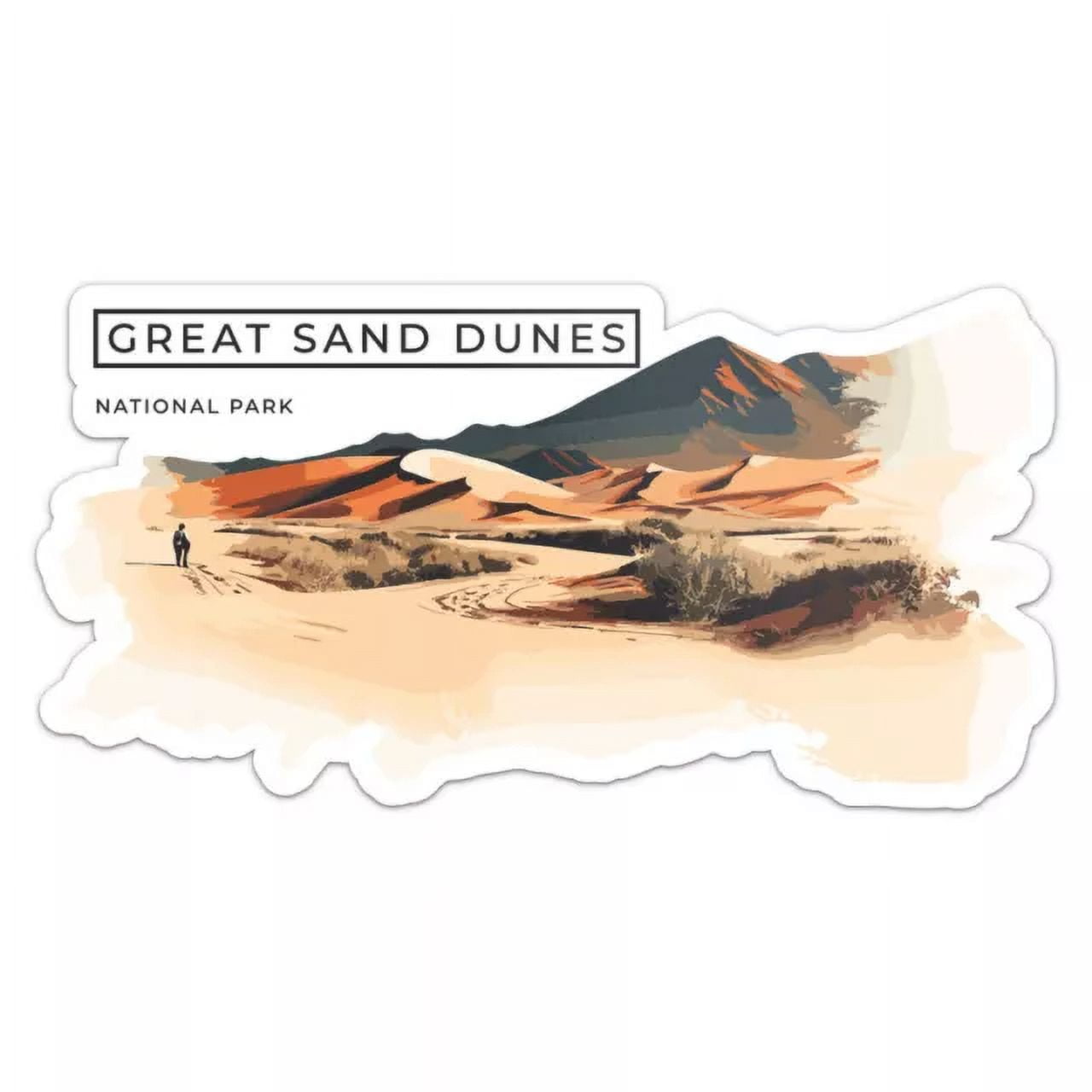 Great Sand Dunes National Park Sticker Phone Decal Water Bottle ...