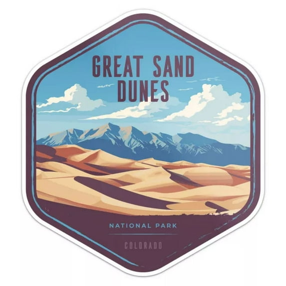 Great Sand Dunes National Park Sticker Phone Decal Water Bottle ...