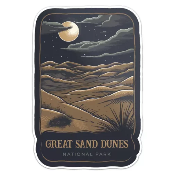 Great Sand Dunes National Park Sticker Phone Decal Water Bottle ...