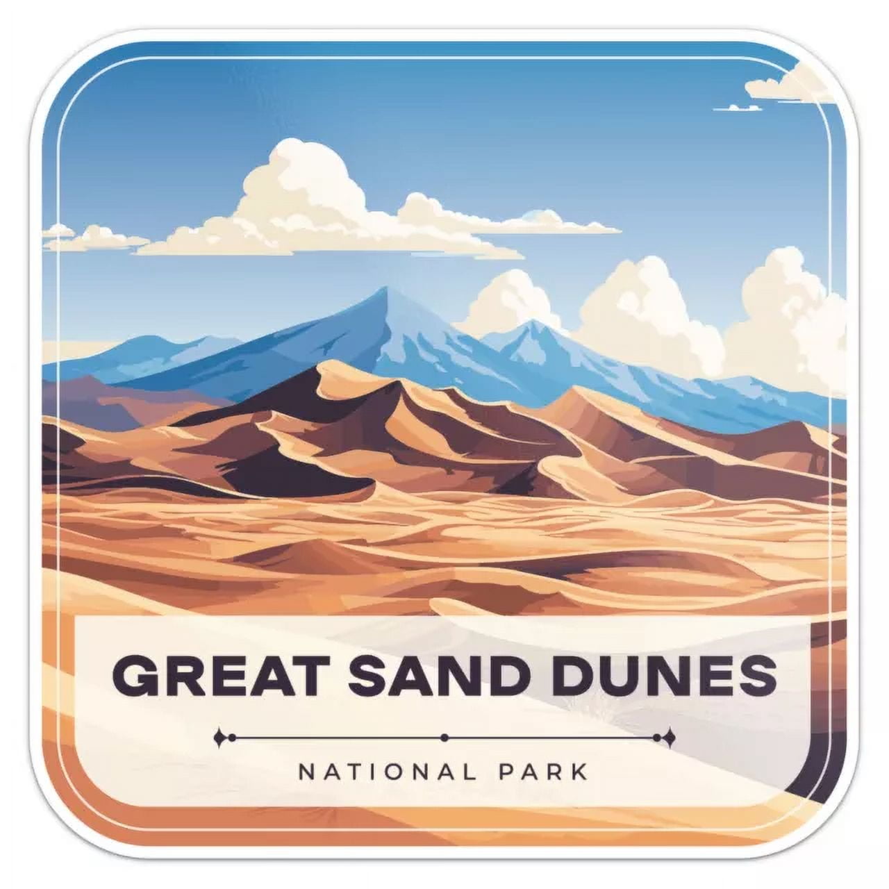 Great Sand Dunes National Park Usa Decal Sticker Phone Decal Water ...