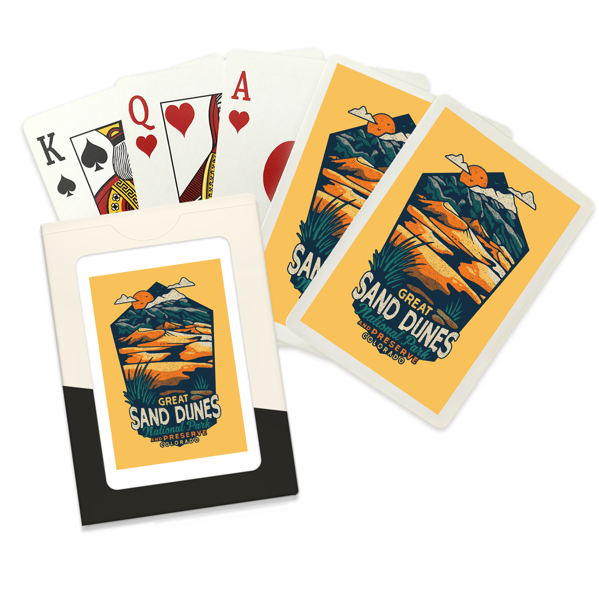 Great Sand Dunes National Park and Preserve, Colorado, Distressed ...