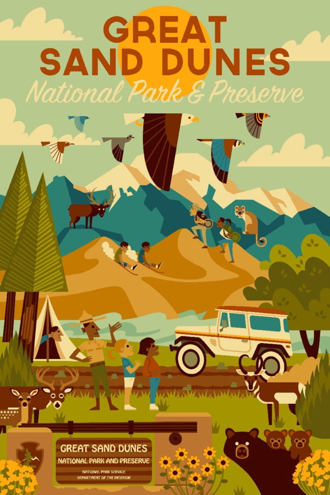 Great Sand Dunes National Park and Preserve, Geometric National Park ...