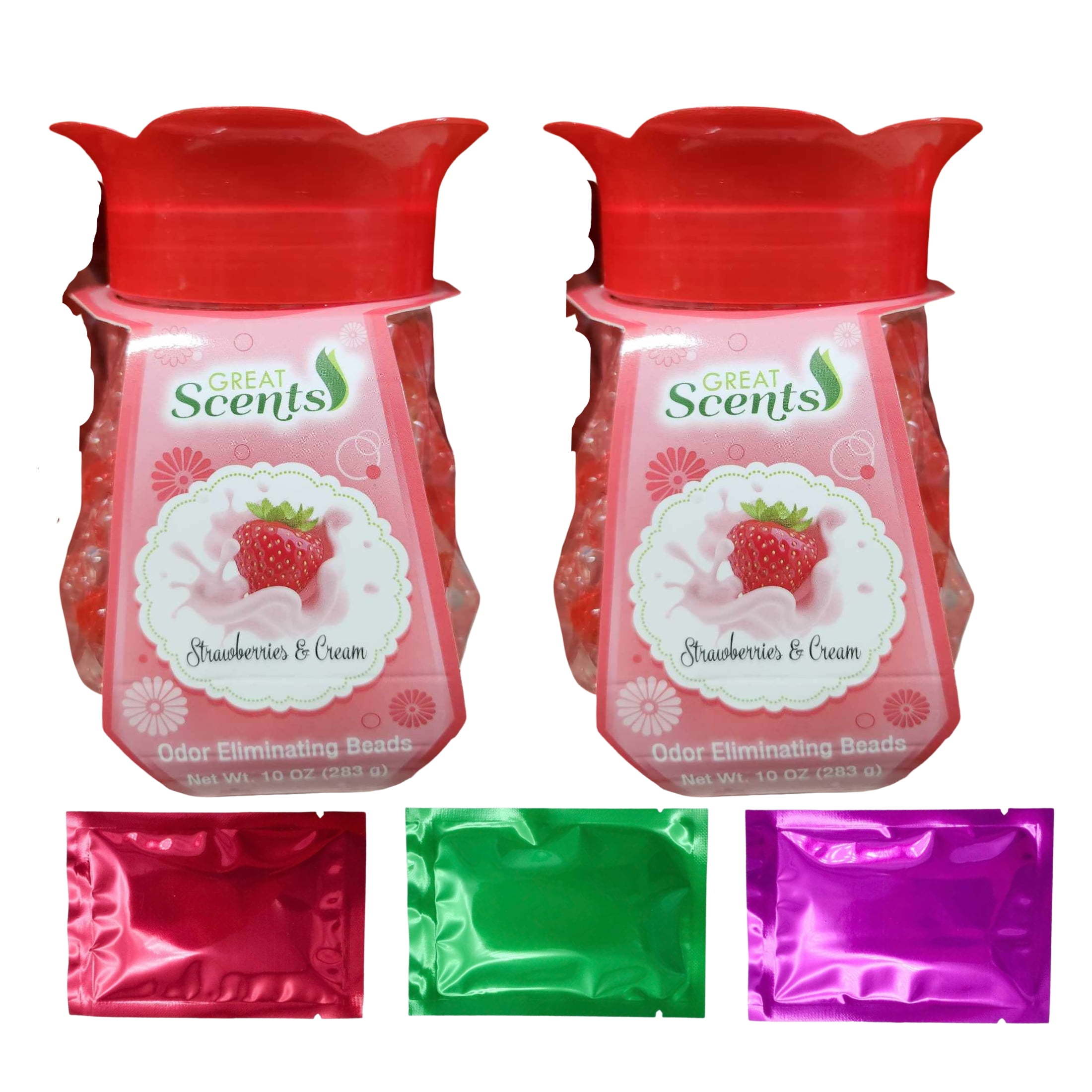 Great Scent Beads Air Freshener Strawberries and Cream Scents ...