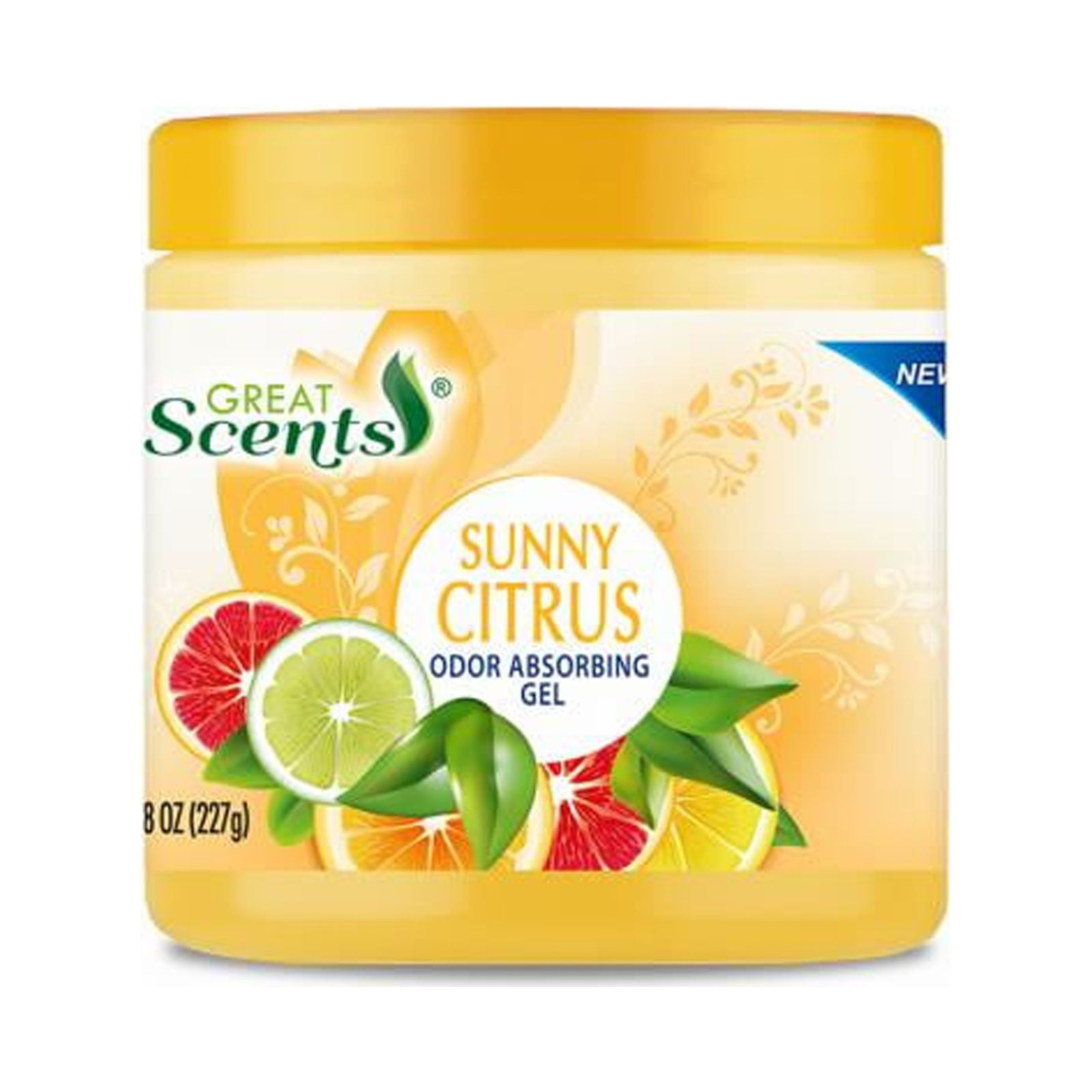 Great Scents 11933-12 Odor Absorbing Gel, Citrus Fresh, 8-oz ...