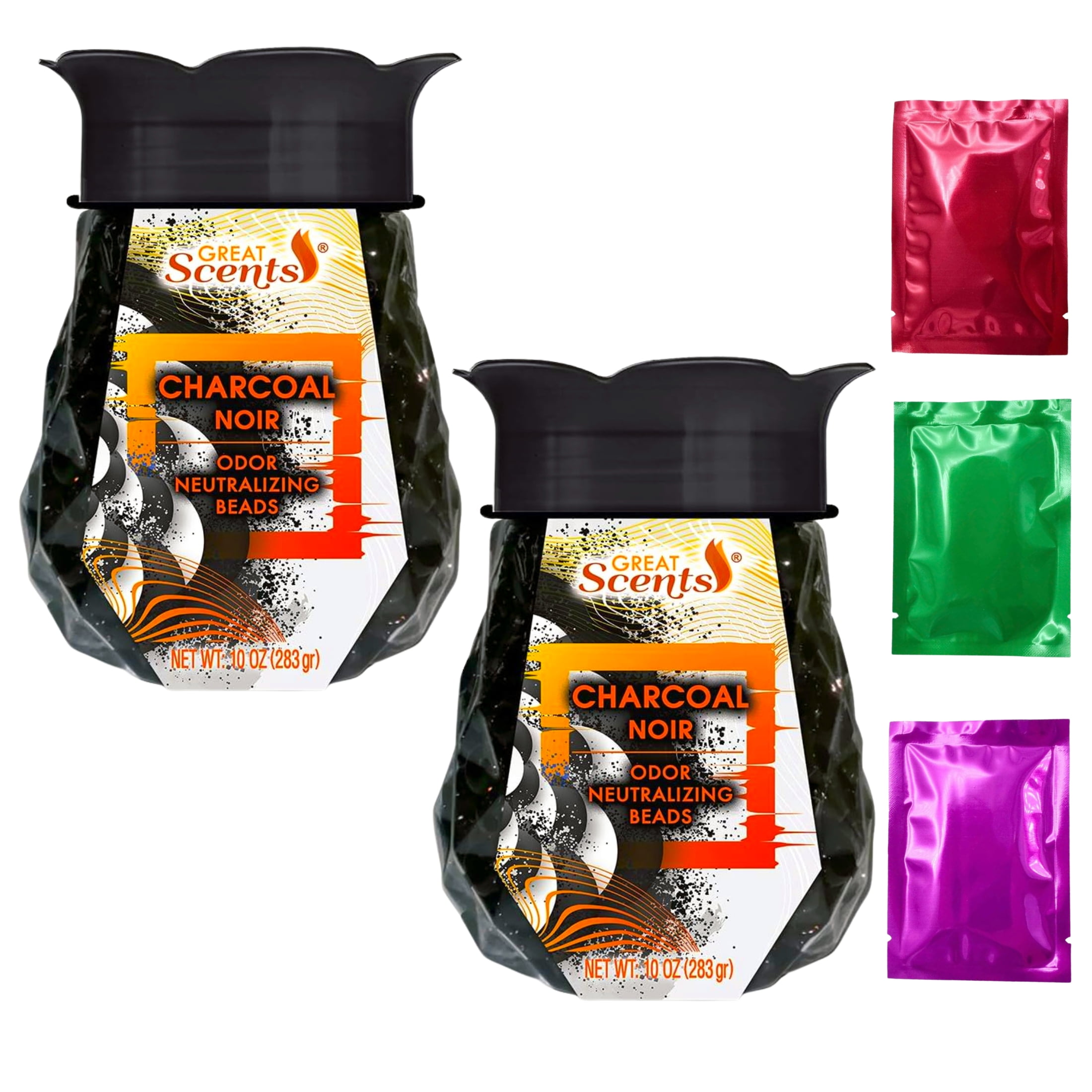 Great Scents Charcoal Noir Odor Neutralizing Beads, 10 oz Moisture ...