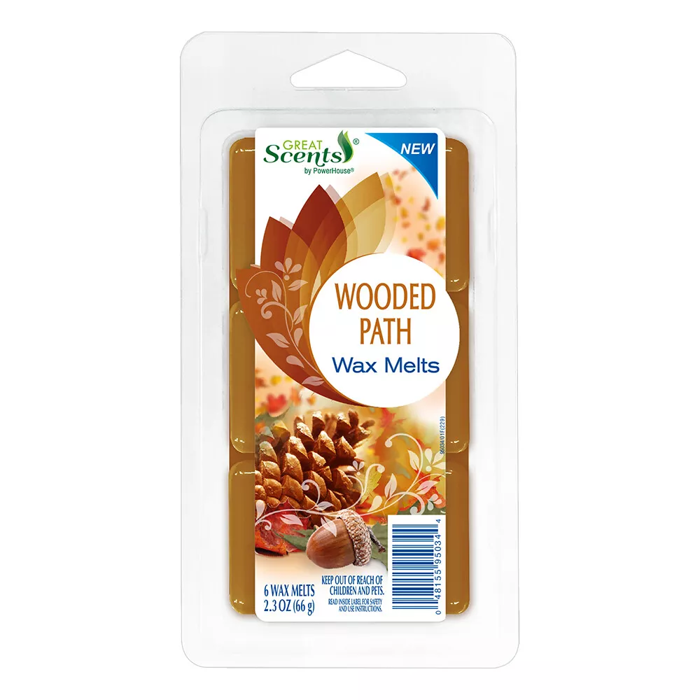 Great Scents Wooded Path Wax Melts. Air Freshener. Earthy & Crisp Scent ...