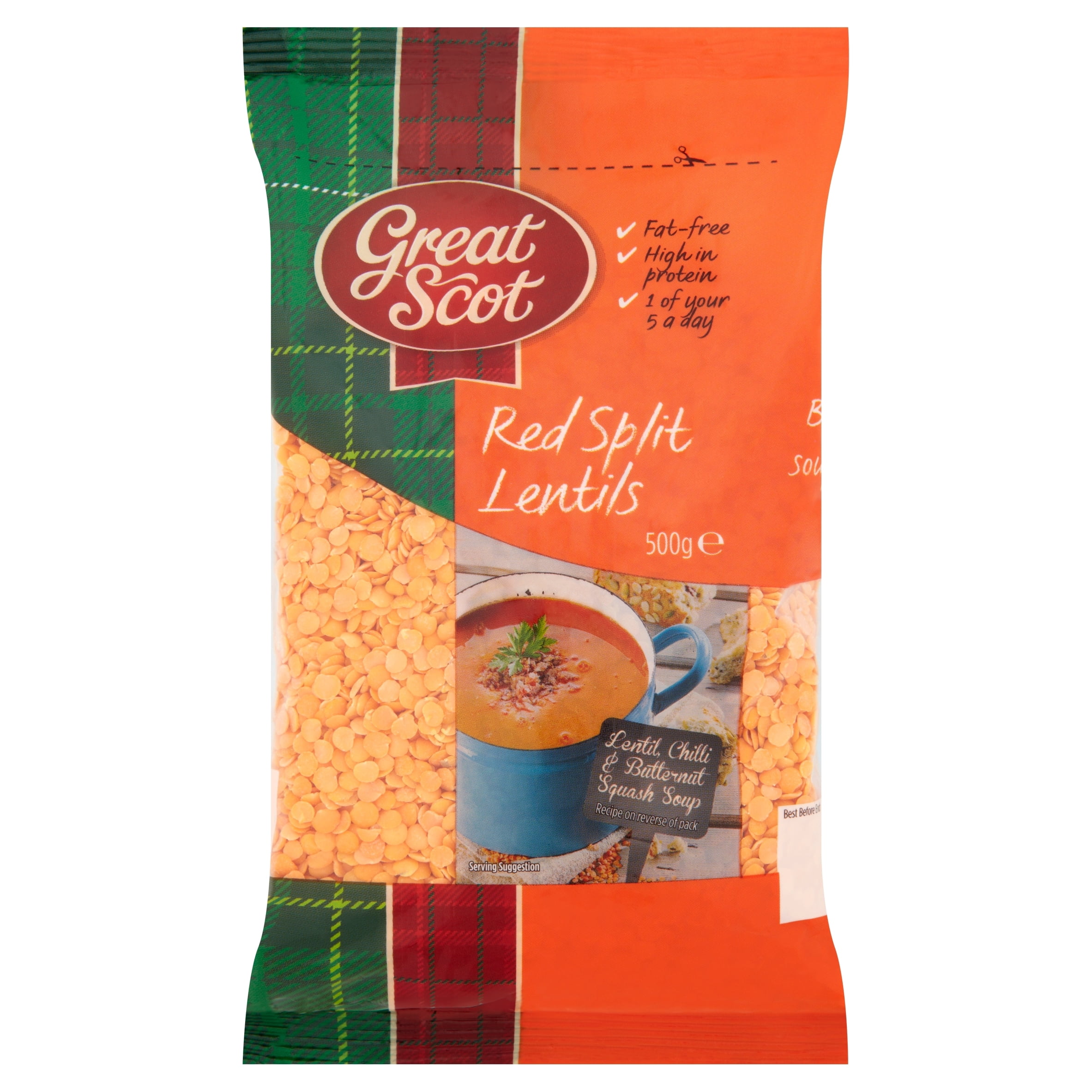 Great Scot Red Split Lentils 500G, Imported from Britain - Walmart.com