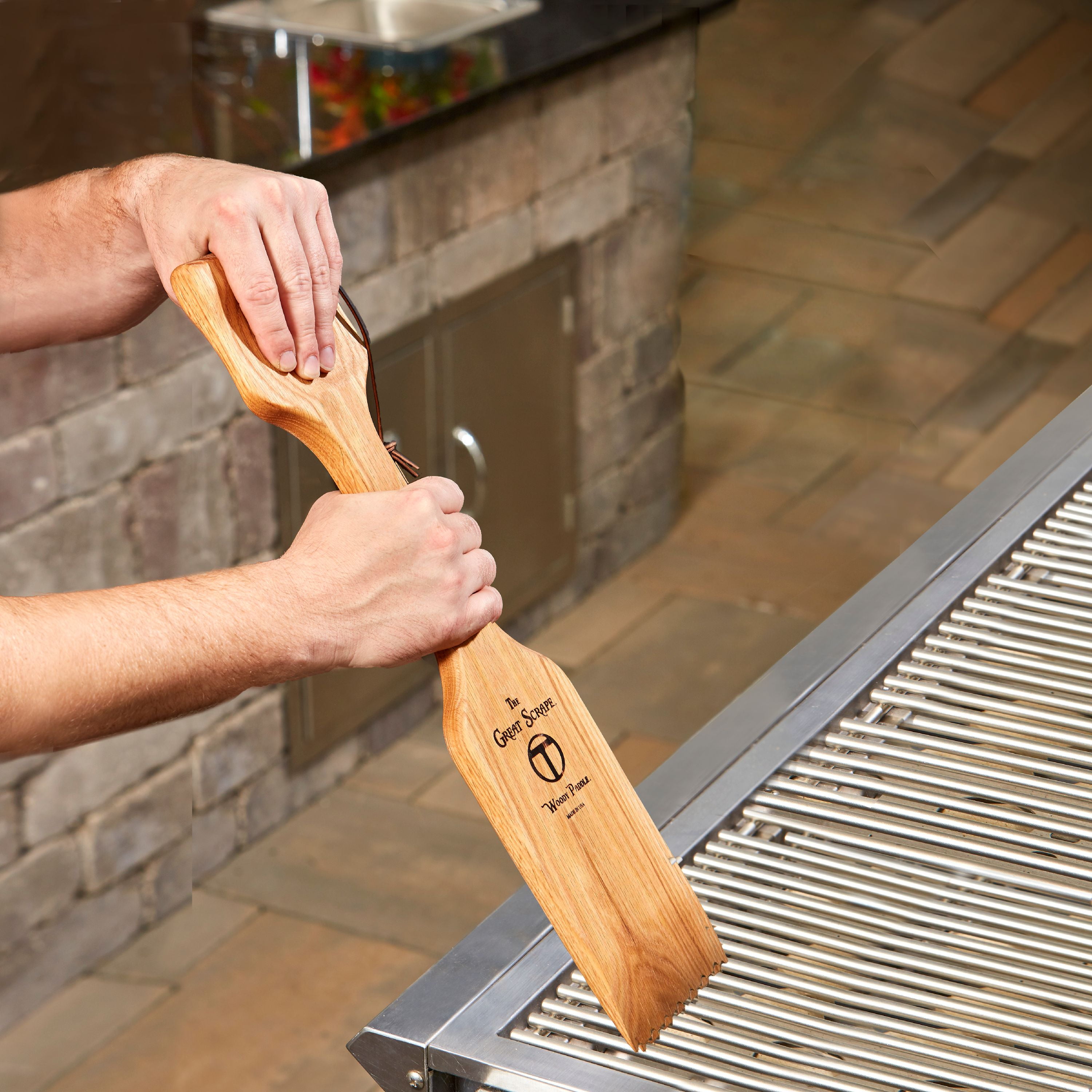 Great Scrape Large Woody Paddle Grill Scraper - Walmart.com