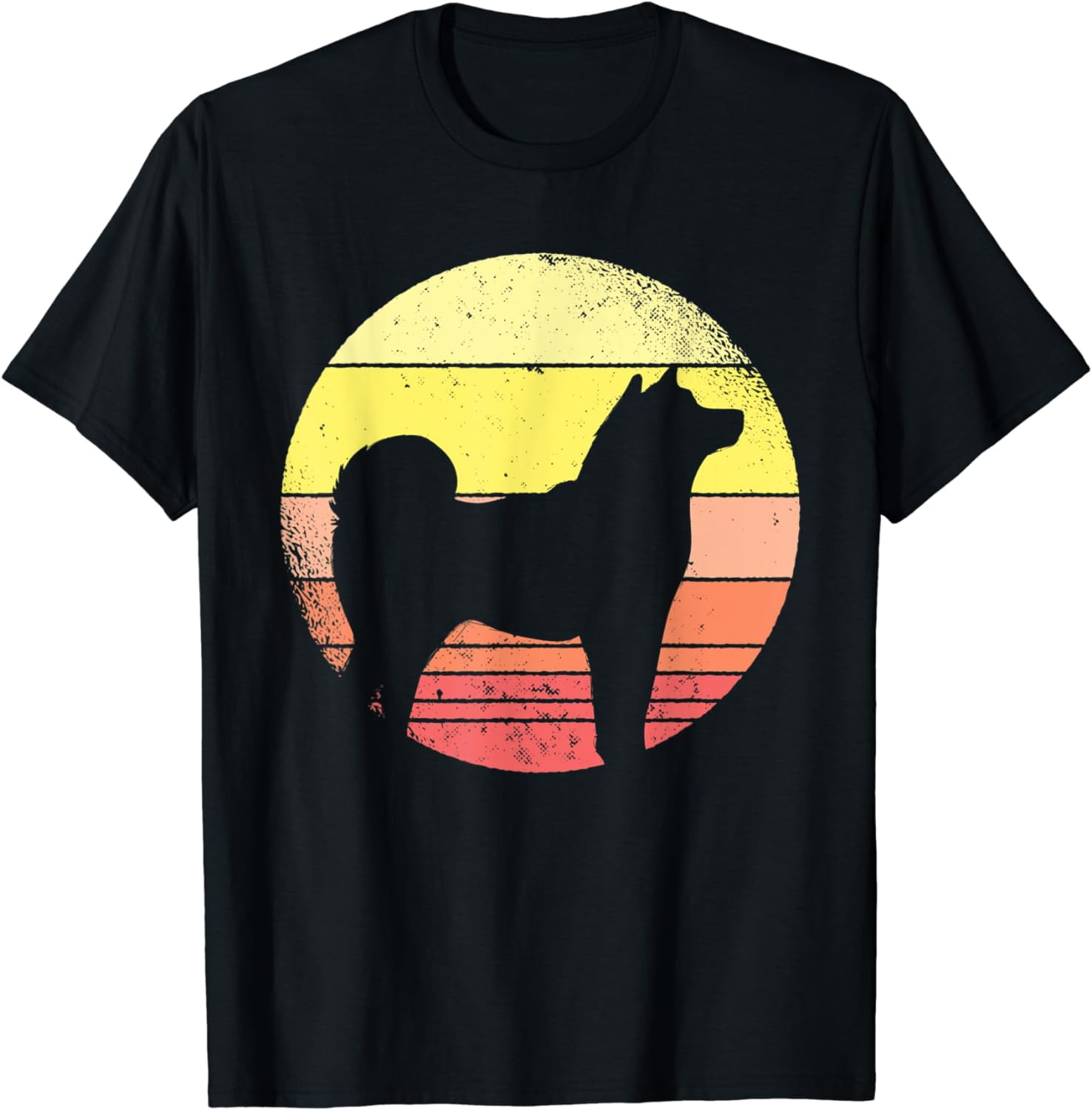 Great Shiba Inu Silhouette Japan Dogecoin Dog T-Shirt - Walmart.com