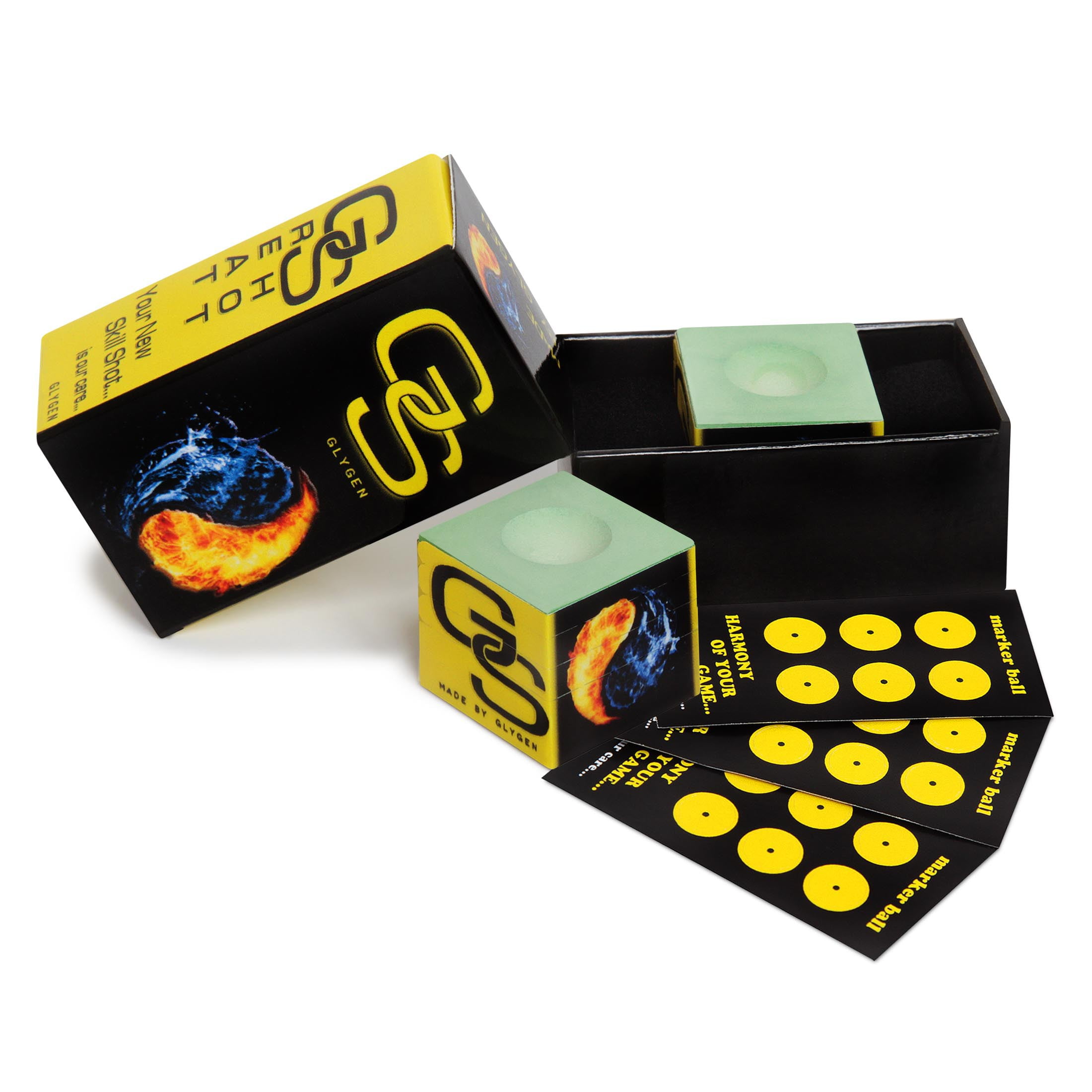 Great Shot Pool cue Snooker Chinese 8 Ball Billiard Chalk - Green - One ...