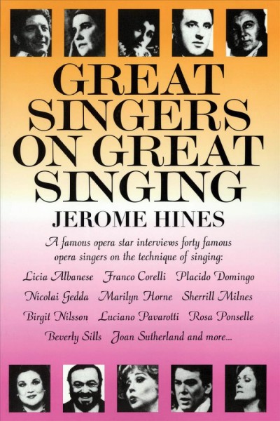 Pre-Owned Great Singers on Great Singing: A Famous Opera Star ...