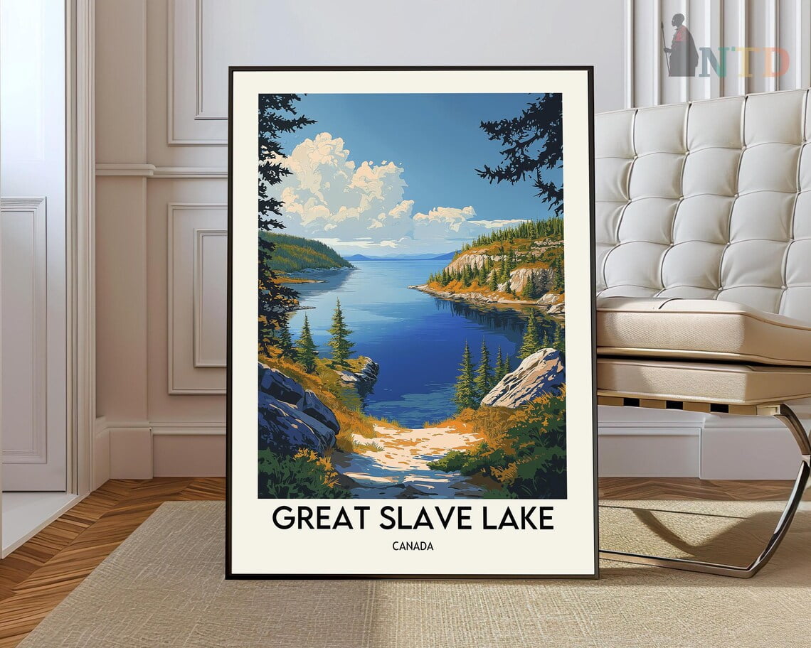 Great Slave Lake Poster, Great Slave Lakegreat Slave Lake Print, Great ...