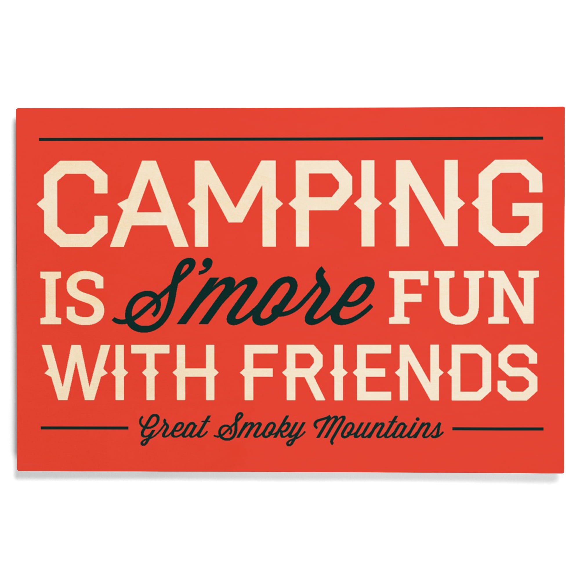 Great Smoky Mountains, Camping is S'more Fun, Simply Said Birch Wood ...