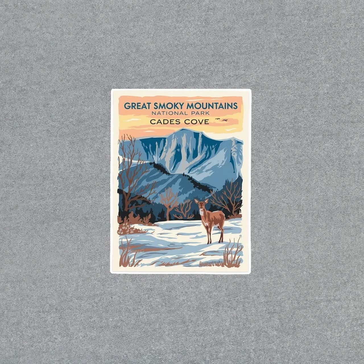 Great Smoky Mountains National Park Cades Cove Vintage Travel Decal ...