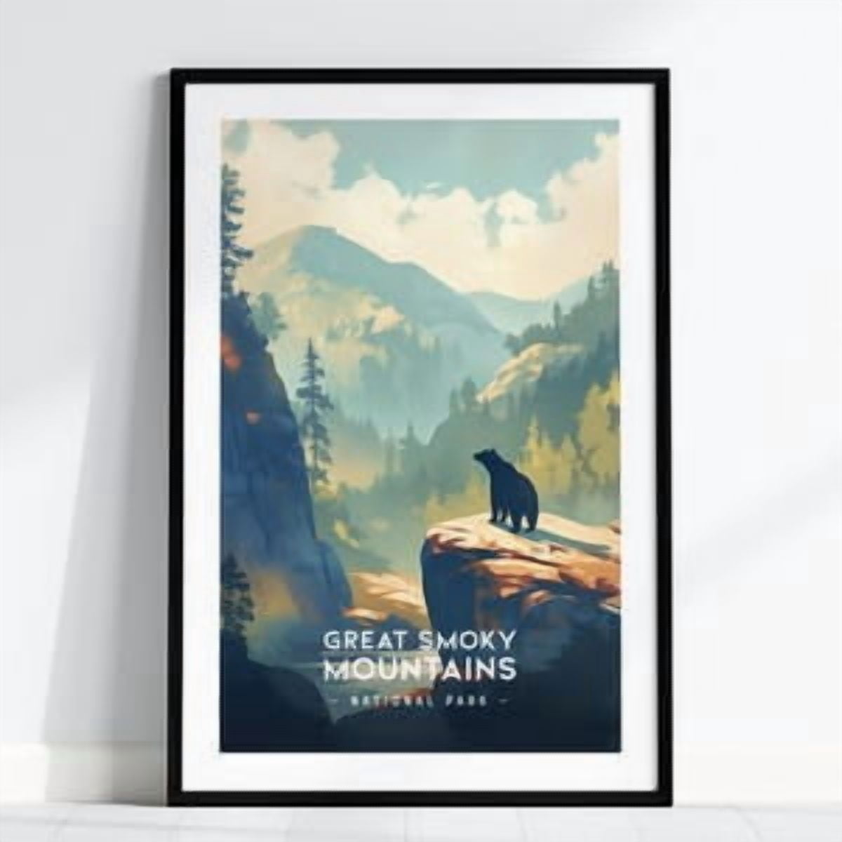Great Smoky Mountains National Park Minimalist Series Wall Art ...