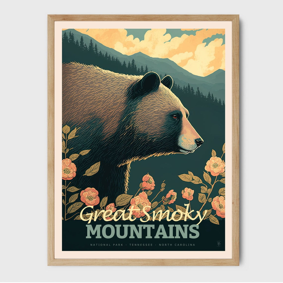 Great Smoky Mountains National Park Poster Print Vintage - Travel ...