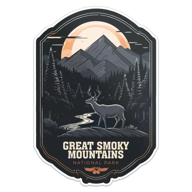 Great Smoky Mountains National Park Sticker Phone Decal Water Bottle ...