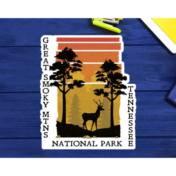 Great Smoky Mountains National Park Tennessee Sticker Decal Sticker ...