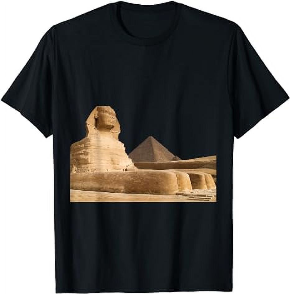 Great Sphinx of Giza and the Egyptian pyramids T-Shirt - Walmart.com
