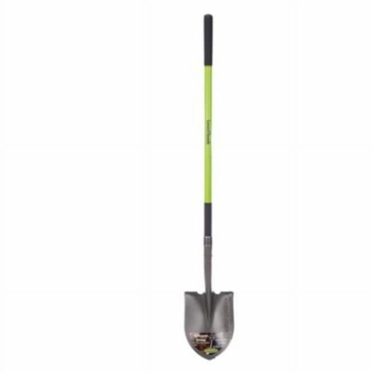 Great States 109586 Round Point Garden Shovel with Fiberglass Handle ...