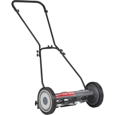 McLane 25 in. Gas Self Propelled 7 Blade Reel Mower with Lawn Bag, Easy ...