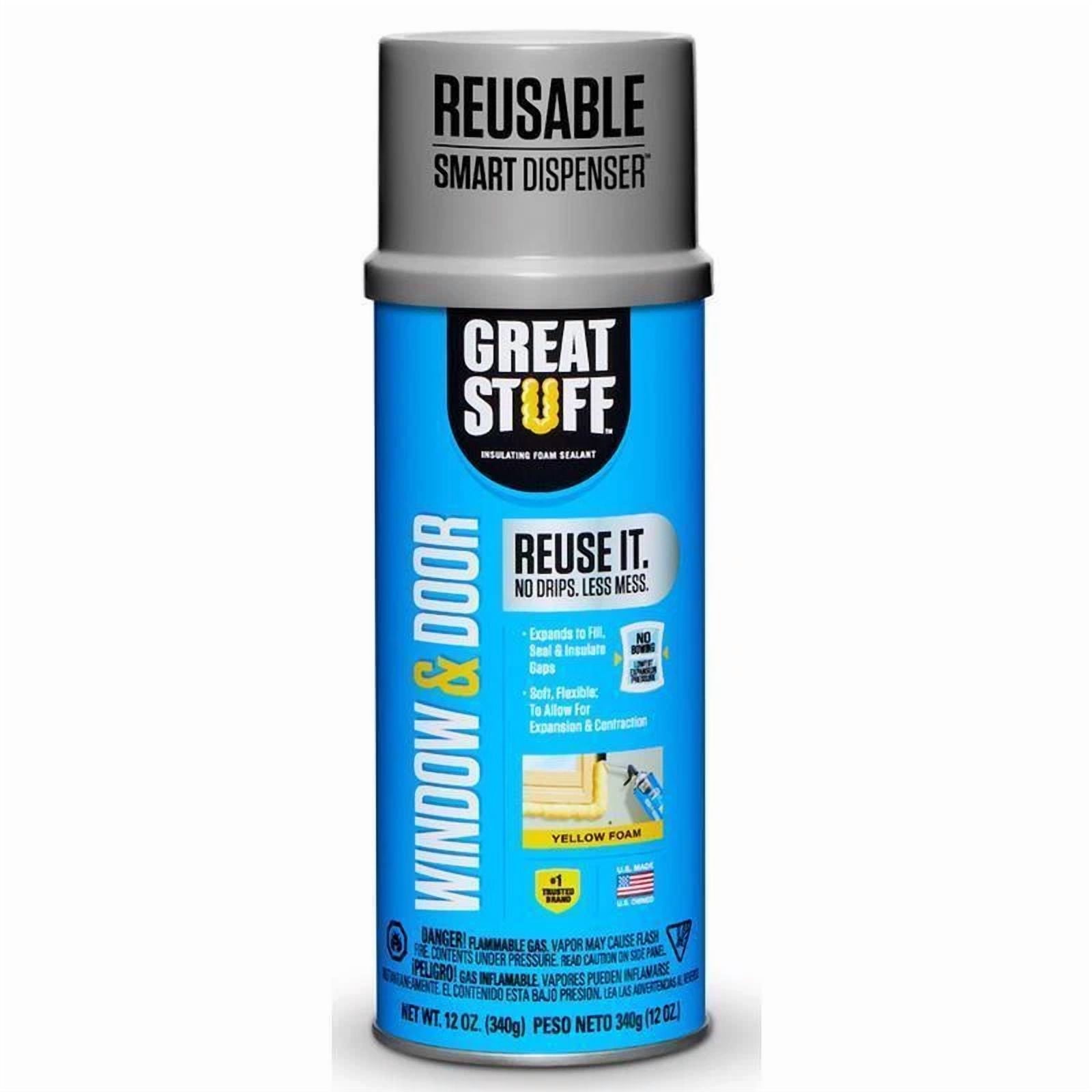 Great Stuff 99108862 Smart Dispenser Window & Door, Yellow 12 Oz ...