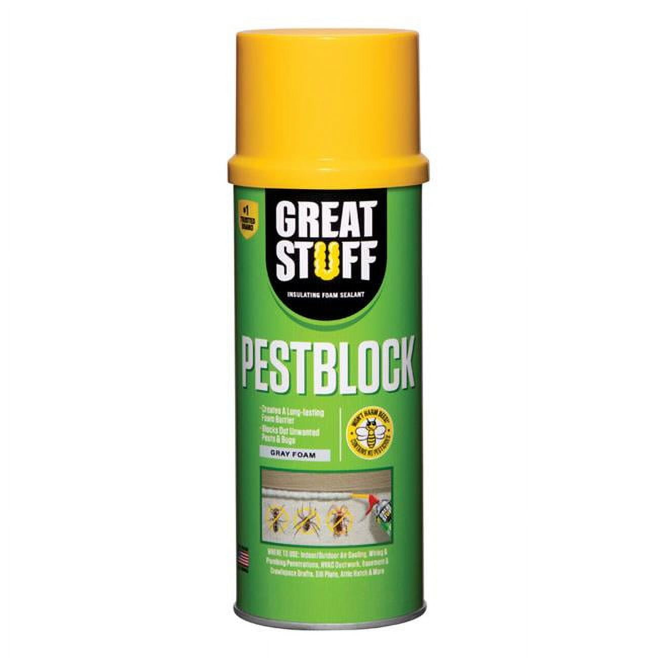 Great Stuff 99112809 Smart Dispenser Pestblock with 12 oz. Spray Foam ...