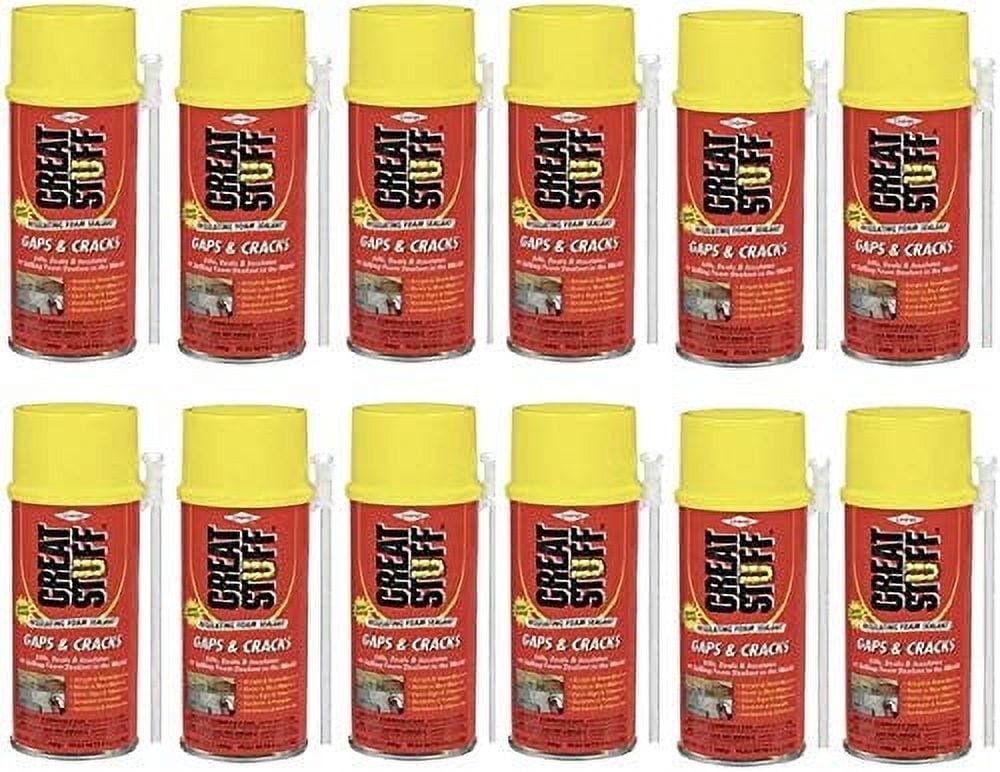 Great Stuff Gaps and Cracks Insulating Foam Sealant,12 Ounce - Case of ...
