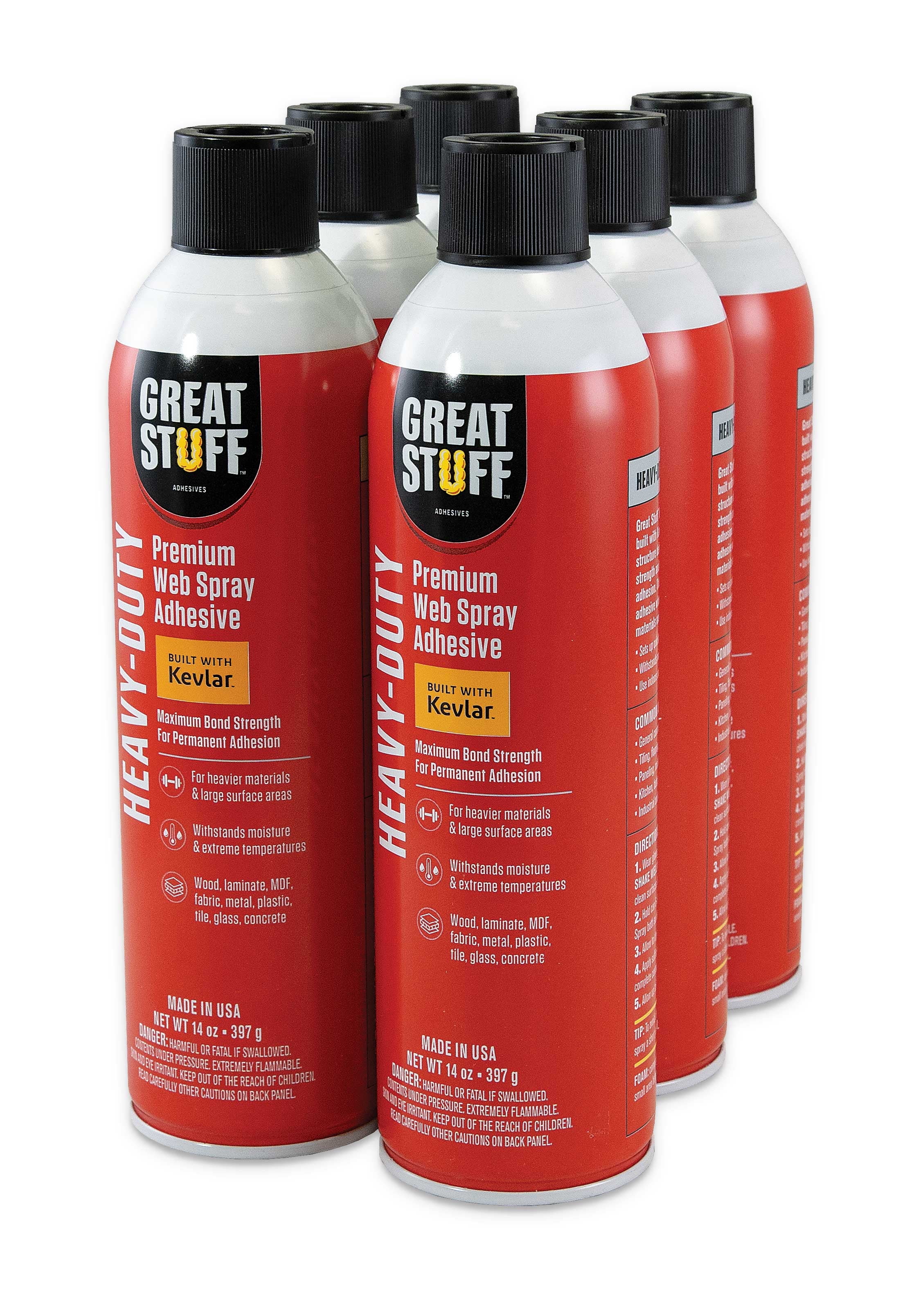 Great Stuff Heavy Duty Premium Web Spray Adhesive built with Kevlar ...