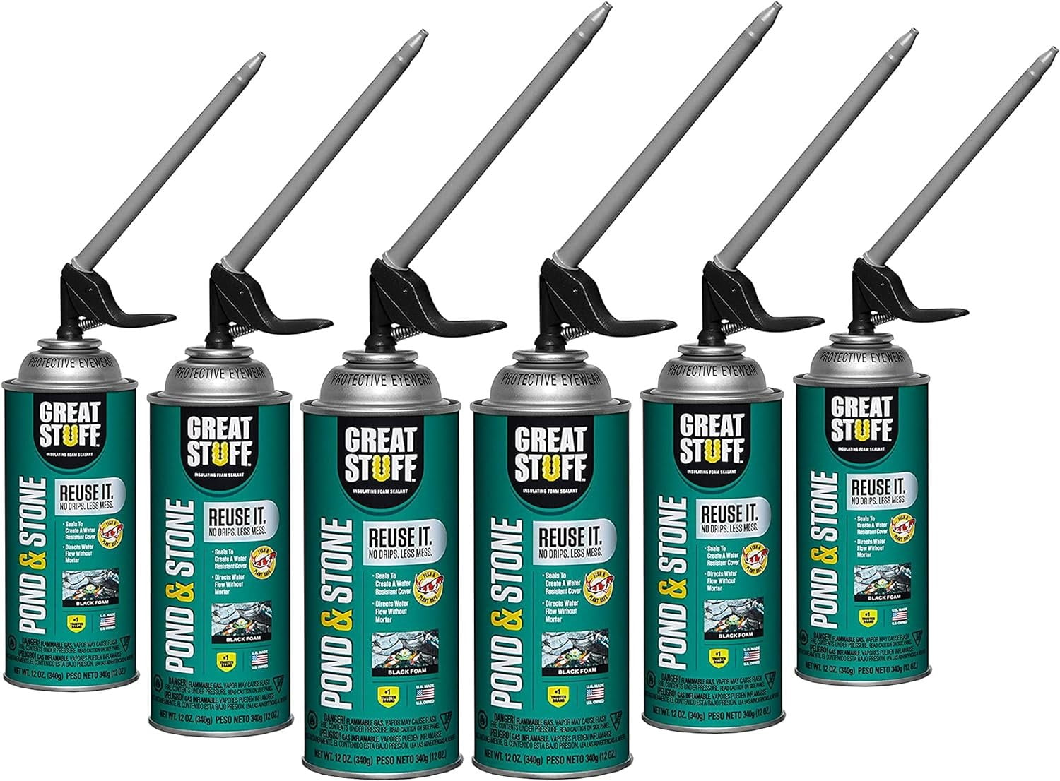 Great Stuff Insulation/Expanding Foam Pond & Stone Gap Filler - 6 Pack ...