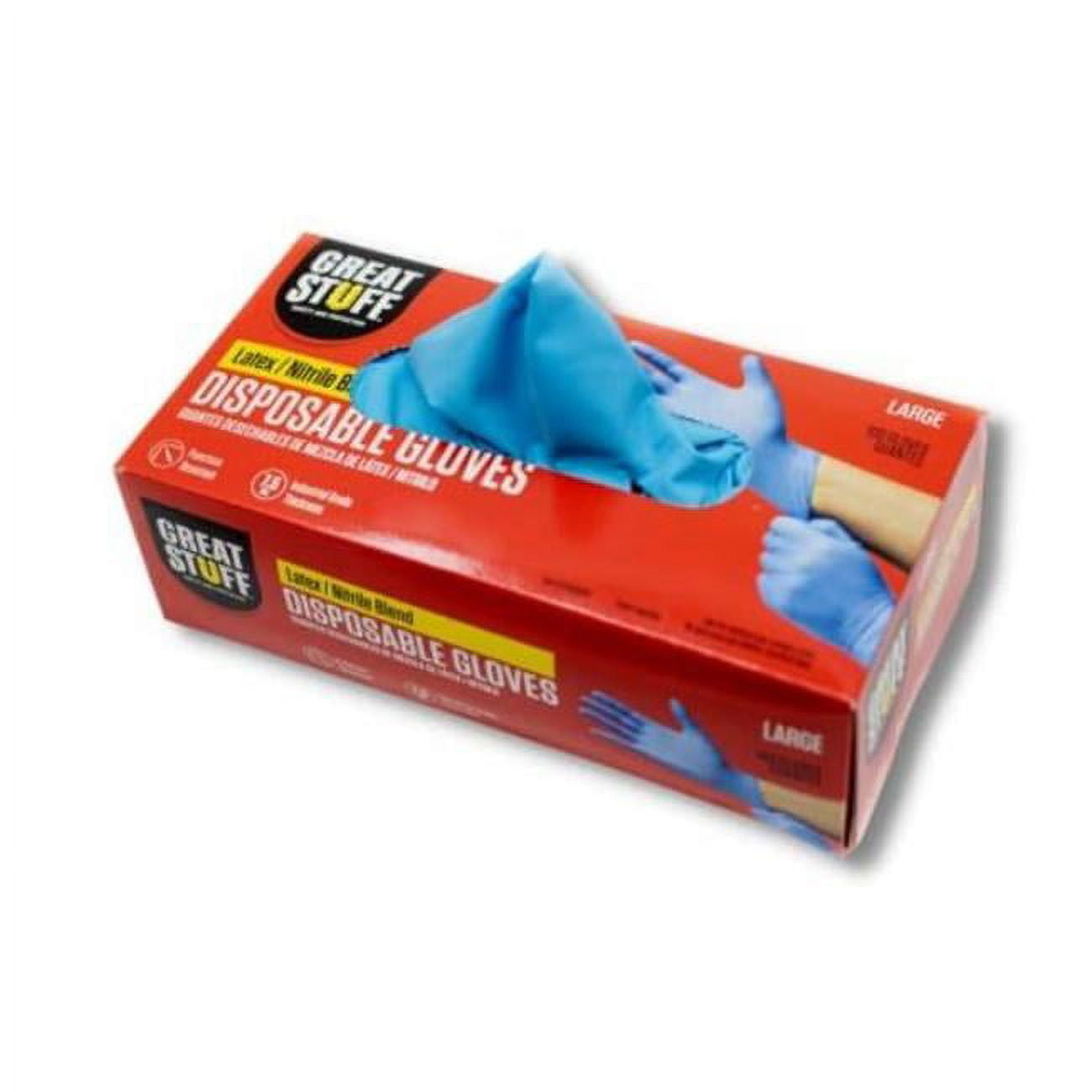 Great Stuff Latex Nitrile DSP Glove, Blue - Large - Walmart.com