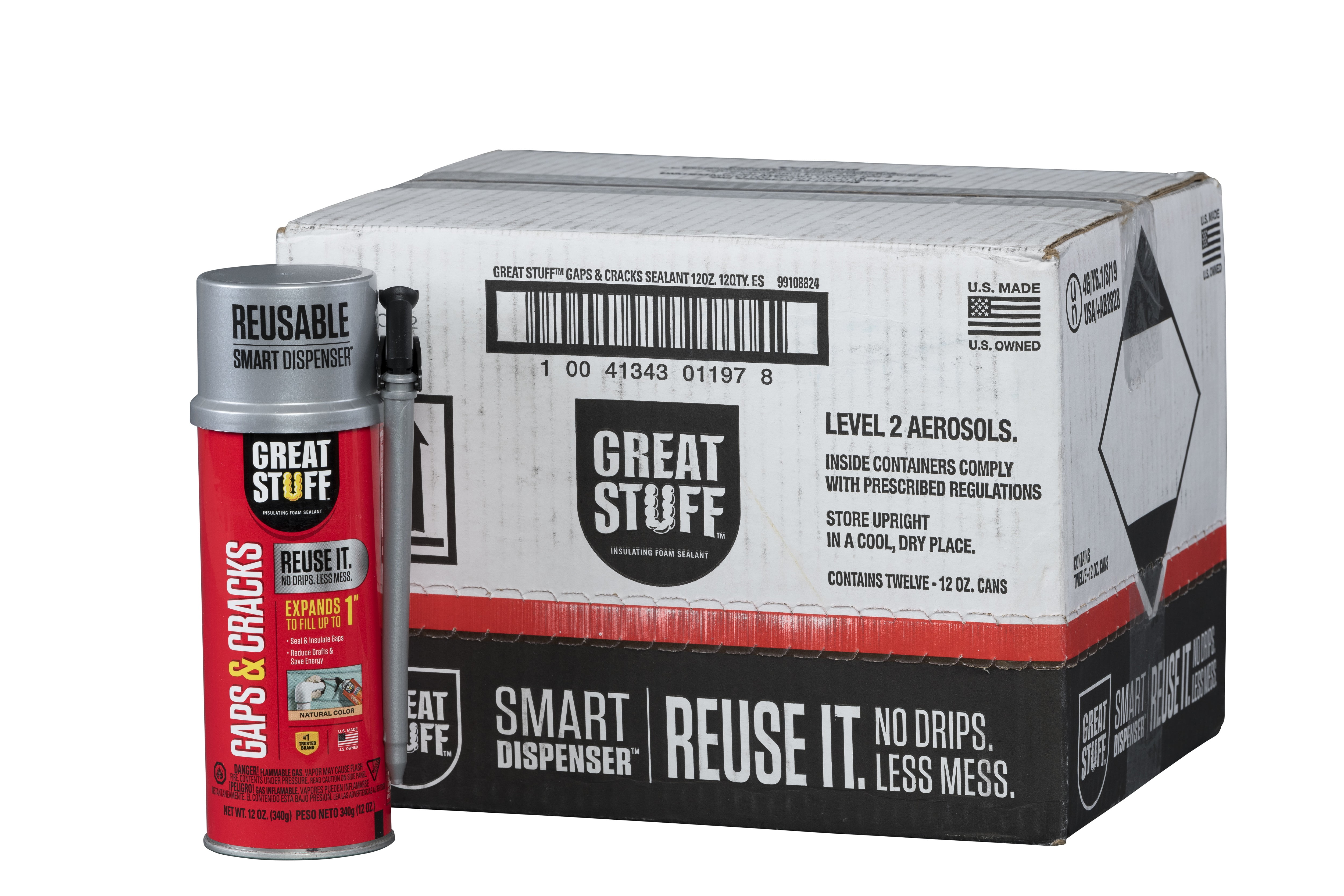 Great Stuff Indoor Home Improvement Insulating Sealant, Smart Dispenser ...