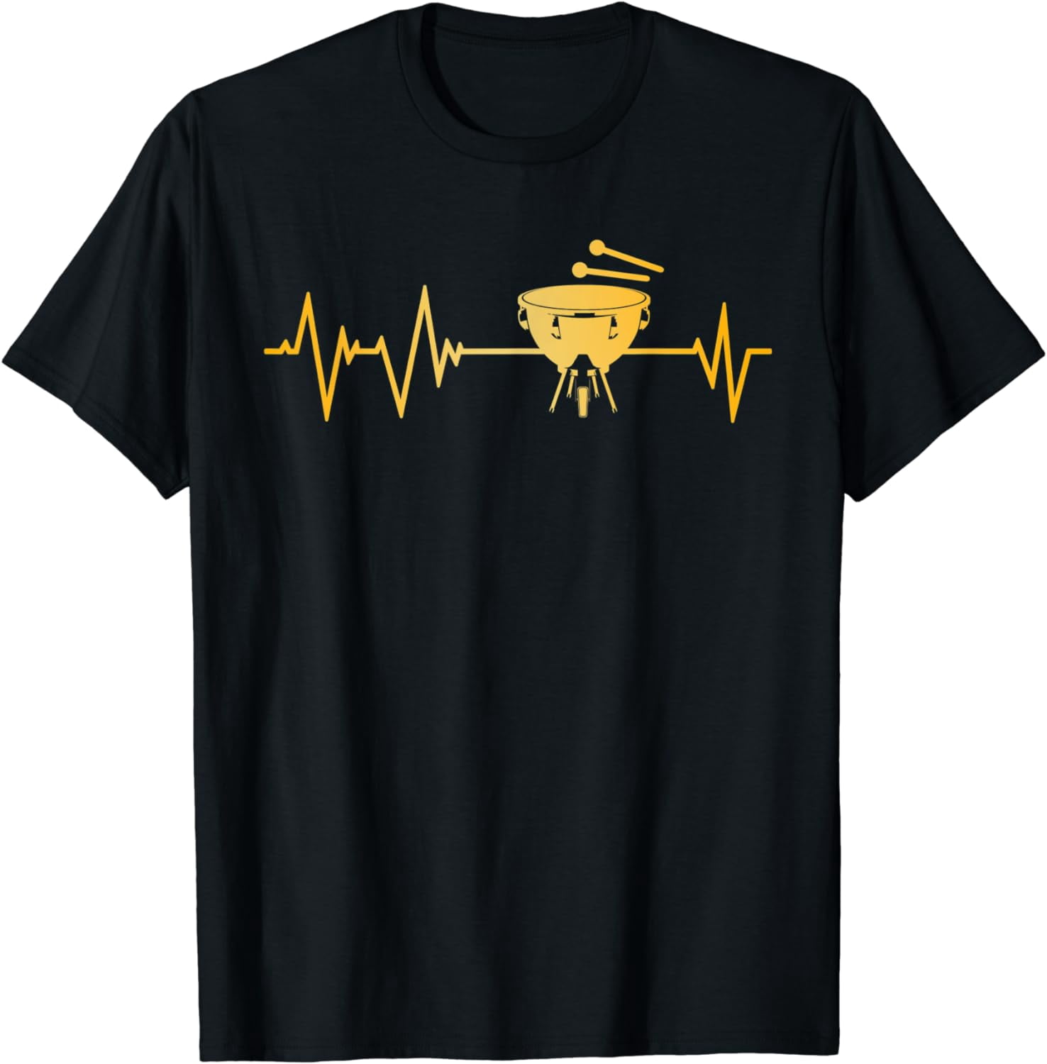 Great Timpani Heartbeat Gift Timpanist T-Shirt - Walmart.com