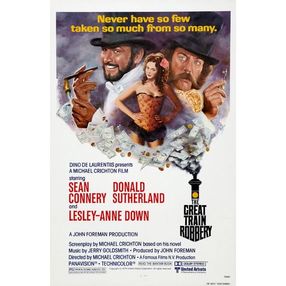 Great Train Robbery Movie Poster Metal Sign 8inx 12in Print on Metal ...
