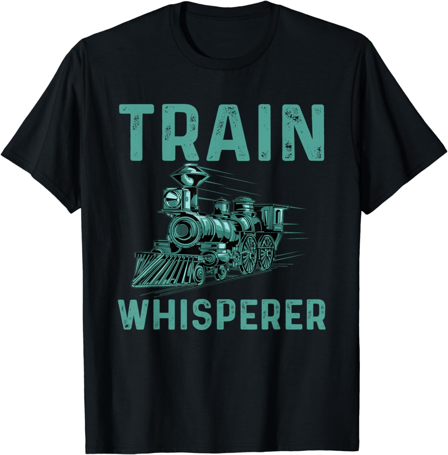 Great Train Whisperer Design Steam Locomotive Trainspotter T-Shirt ...