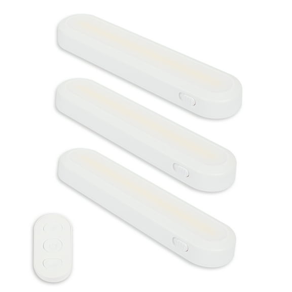 Great Value Wireless LED Puck Lights with Wall Switch, 2 Pack, Dimmable ...