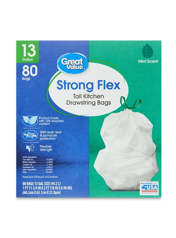 13 Gallon Trash Bags in Trash Bags - Walmart.com