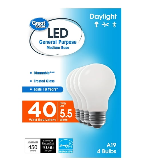 Great Value LED Light Bulbs - Walmart.com