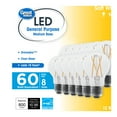 Great Value 18 Year LED Light Bulbs A19 60 Watts Equivalent E26 ...